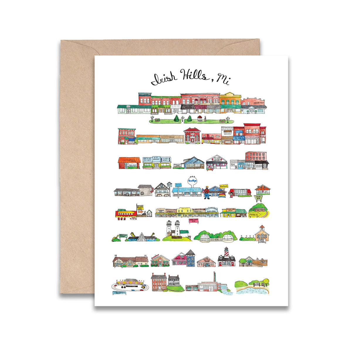 Irish hills, Michigan card. – Jodi Lynn Doodles